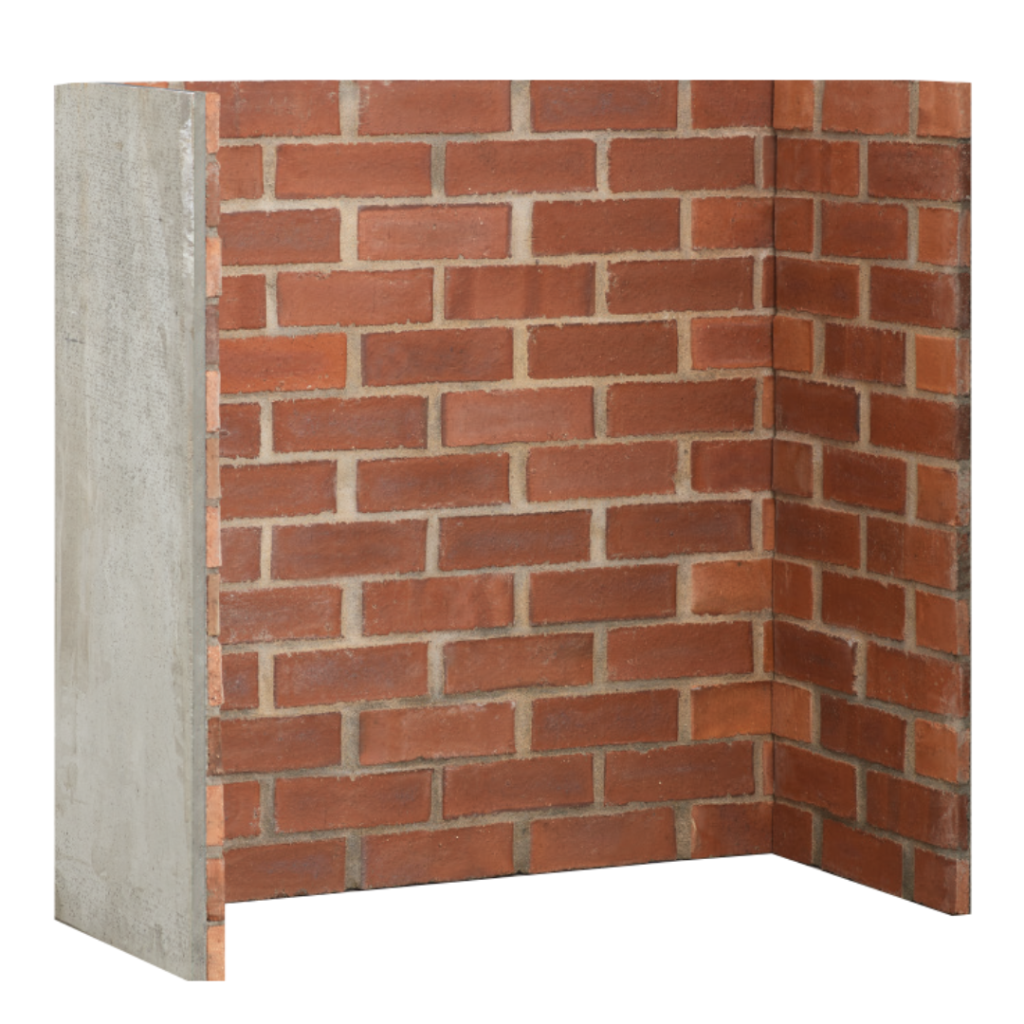 Cobble Red Brick Fireplace Chamber | Quayside Fireplaces Kent